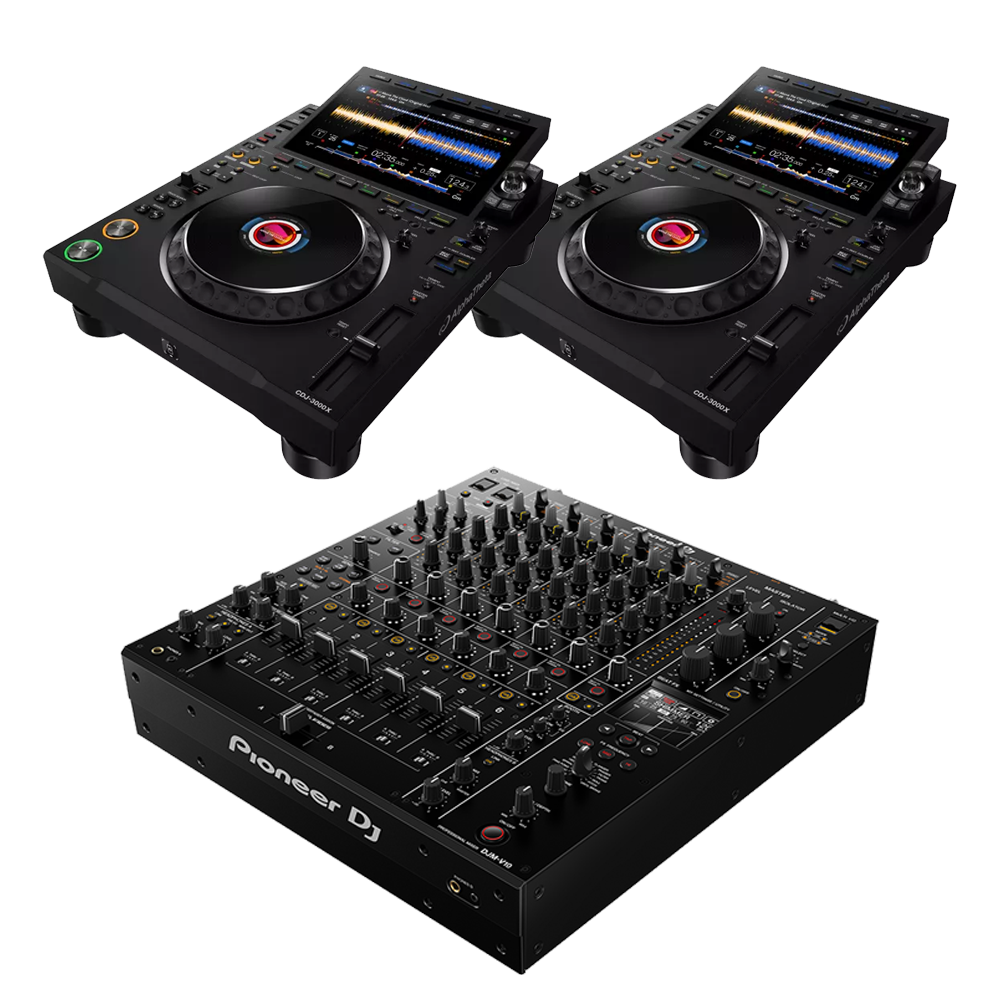 Alphatheta CDJ-3000X & DJM-V10 Package