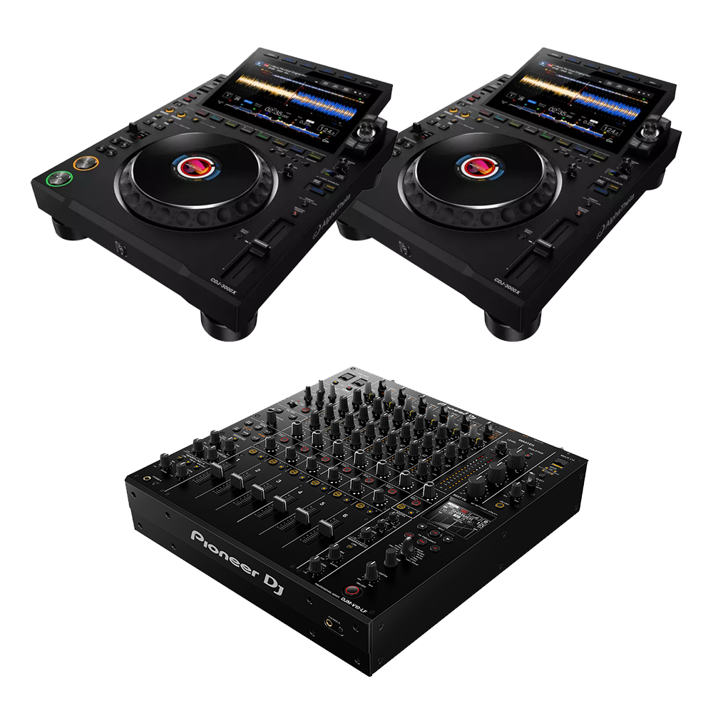 Alphatheta CDJ-3000X & DJM-V10LF Package